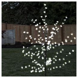 etc-shop LED Baum, 200x LED Deko Baum Kirsch Blüten Terrassen Außen Stand Beleuchtung