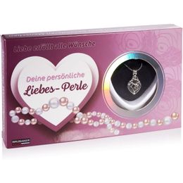 BRUBAKER Perlenketten-Set Liebes-Wunschperle für die Erfüllung der Träume (Valentinstagsgeschenk