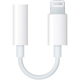 Apple Lightning to 3.5 mm Headphone Jack Adapter Smartphone-Kabel, Lightning, 3,5-mm-Klinke, weiß