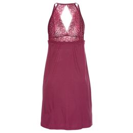 Lascana Neglig&eacute; Damen Gr&ouml;&szlig;e 32/34 bordeaux