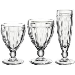 Leonardo Gläser-Set BRINDISI, Glas, 12-teilig, weiß