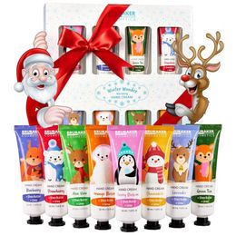 BRUBAKER Handcreme Pflegecreme Geschenkset Winter Wonderland Edition Handpflege Geschenk Set Weihnachten mit Urea und Sheabutter für Frauen und Männer