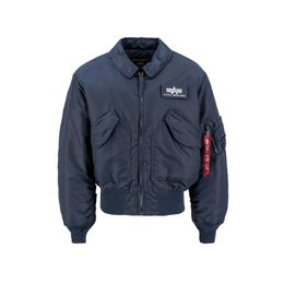 Alpha Industries Jacke 'CWU 45' Herren Gr&ouml;&szlig;e S dunkelblau / rot / wei&szlig; Sommerjacke