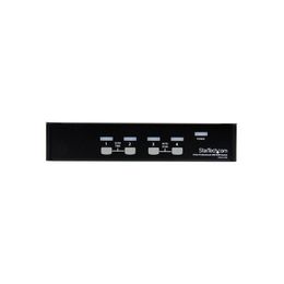 StarTech.com 4 Port Professional VGA USB KVM Switch mit Hub - KVM Switch - 4 Anschlüsse