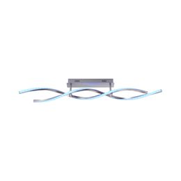 Leuchten Direkt LOLAsmart-SWING Deckenleuchte LED Stahl gebürstet, 2-flammig, Fernbedienung, Farbwechsler