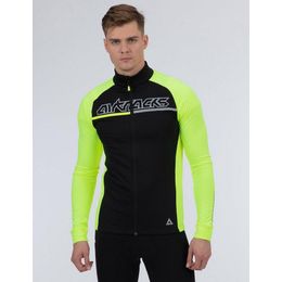 Airtracks Radtrikot Herren Thermo Fahrradtrikot Langarm Pro Team Radtrikot mit Winter Fleece für Herbst-Winter » S M L XL XXL XXXL 