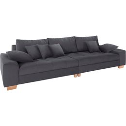 Mr. Couch Big-Sofa, wahlweise mit Kaltschaum (140kg Belastung/Sitz) und AquaClean-Stoff, grau