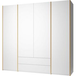 Müllermöbel Müller SMALL LIVING Kleiderschrank Modular Plus inklusive 2 Schubladen im mittleren Bereich, weiß