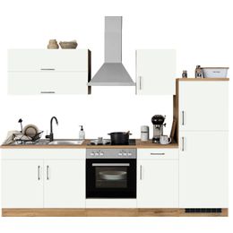 HELD MÖBEL HELD MÖBEL Küchenzeile Colmar, ohne E-Geräte, Breite 270 cm, braun|weiß