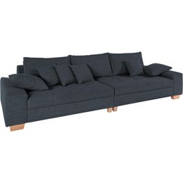 Mr. Couch Big-Sofa, wahlweise mit Kaltschaum (140kg Belastung/Sitz) und AquaClean-Stoff, blau|grau