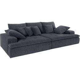 Mr. Couch Big-Sofa Haiti AC, wahlweise mit Kaltschaum (140kg Belastung/Sitz) und AquaClean-Stoff, blau|grau