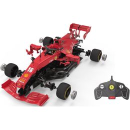 Jamara Modellbausatz RC-Auto Ferrari SF 1000 1:16 rot 2,4GHz, Maßstab 1:16, off. lizensiertes Deluxe Car Modell von Jamara, rot