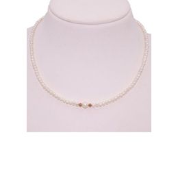 Firetti Perlenkette Schmuck Geschenk Halsschmuck Halskette Perle, Made in Germany - mit Naturperle, gelb|goldfarben|weiß