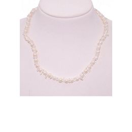 Firetti Perlenkette Schmuck Geschenk Halsschmuck Halskette Perle, Made in Germany - mit Edelstein und Naturperle, gelb|goldfarben|weiß