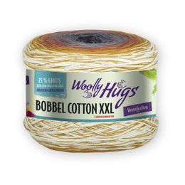 Bobbel Cotton XXL von Woolly Hugs, Curry/Grau, aus Baumwolle