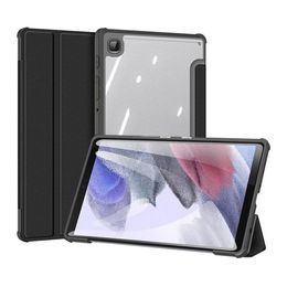 Dux Ducis Tablet-Hülle Toby Eco-Leather Tablet-Ledertasche Schale Cover für Samsung Galaxy Tab A7 10.4" mit Smart-Sleep Funktion Wake-Up Stifthalter Schutzhülle Schwarz