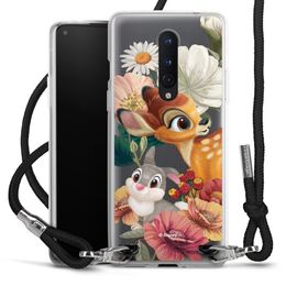 DeinDesign Handyhülle Bambi Klopfer Disney Bambi, Klopfer transparent, OnePlus 8 Handykette Hülle mit Band Case zum Umhängen Cover mit Kette, weiß