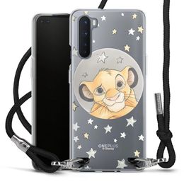 DeinDesign Handyhülle Simba Disney König der Löwen Simba ohne Hintergrund, OnePlus Nord Handykette Hülle mit Band Case zum Umhängen, weiß