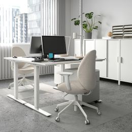 IKEA TROTTEN Schreibtisch sitz/steh