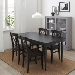 IKEA INGATORP / INGOLF Tisch und 4 Stühle