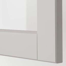 IKEA METOD Wandschrank mit Böden/2 Glastüren