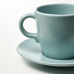 IKEA FÄRGKLAR Tasse mit Untertasse