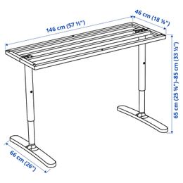 IKEA BEKANT Untergestell f Tischplatte
