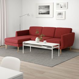 IKEA SMEDSTORP 3er-Sofa mit Récamiere