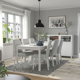 IKEA EKEDALEN / BERGMUND Tisch und 6 Stühle
