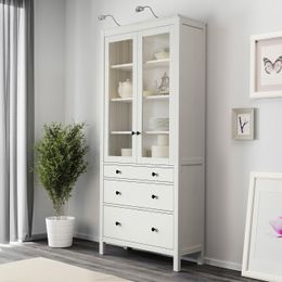 IKEA HEMNES Vitrine mit 3 Schubladen