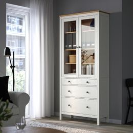 IKEA HEMNES Vitrine mit 3 Schubladen