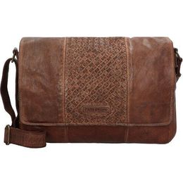 GreenLand Nature Femi & Nine Messenger Leder 38 cm brown