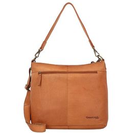 GreenLand Nature GreenLand Nature Schultertasche Leder 35 cm cognac2