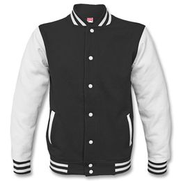 College Sweatjacke (Sale) schwarz/weiss, Größe L