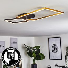 hofstein Doyon Deckenleuchte LED Schwarz, 1-flammig