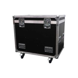 ROXX Show Series Flightcase f&uuml;r 4 Ger&auml;te, Schwarz, 60 x 60 cm (Breite x L&auml;nge) +Zubeh&ouml;rfach