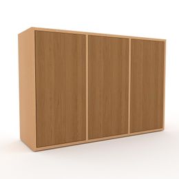 MYCS Sideboard Eiche - Designer-Sideboard: Türen in Eiche - Hochwertige Materialien - 118 x 80 x 34 cm, Individuell konfigurierbar