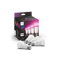 Philips Hue Color A60 E27 806 Lumen, 4er-Pack