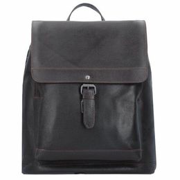 Leonhard Heyden Dakota Rucksack Leder 38 cm Laptopfach braun