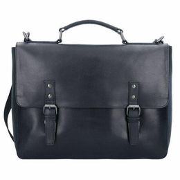 Leonhard Heyden Dakota Aktentasche Leder 40 cm Laptopfach schwarz