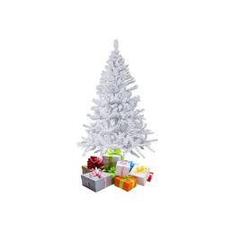 Mojawo Künstlicher Weihnachtsbaum Weihnachtsbaum 150 cm m inkl Ständer Weiß
