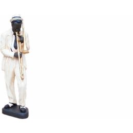 JVmoebel Dekoobjekt Design Posaune Trompete Figur Statue Skulptur Figuren Dekoration Deko
