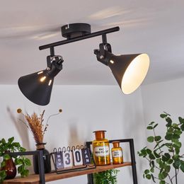 hofstein Upiano Deckenleuchte Schwarz, 2-flammig
