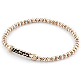 Karisma Silberarmband Diamntschliff 3mm Elastische Kugelkette Armband 19cm Silber, Frauenschmuck