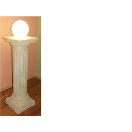 JVmoebel Skulptur Design Säulenlampe Leuchten Leuchte Lampenschirm Säule 6854