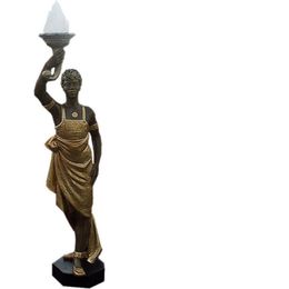 JVmoebel Skulptur Design Leuchte Lampe Junge Lampenschirm Dekolampe Beleuchtung 6846
