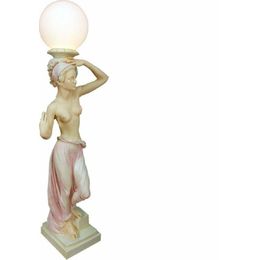 JVmoebel Skulptur Antik Stil Figur Stehlampe Bauchtänzerin Stand Leuchte Lampen Skulptur
