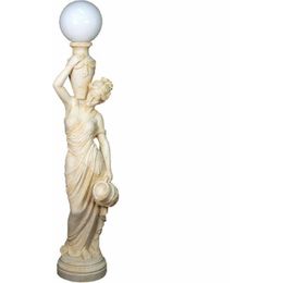 JVmoebel Skulptur Figur Lebensgroß mit Beleuchtung Stehlampe Lampe Lampen Standleuchte