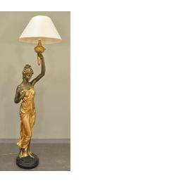 JVmoebel Skulptur Design Leuchte Mädchen Lampe Lampenschirm Dekolampe Beleuchtung 6900