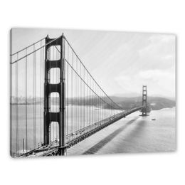 Pixxprint Leinwandbild Golden Gate Bridge